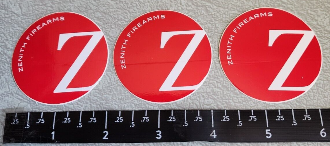 Lot of 3 - Zenith Firearms Tactical Gun Rifle Vinyl Sticker Decal Shot ...