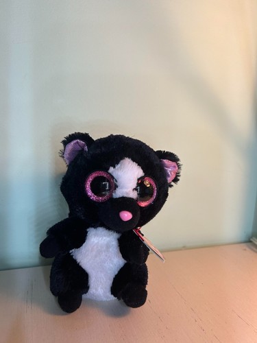 TY Beanie Boos - FLORA the Skunk (Glitter Eyes) small 6" Plush | eBay