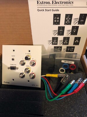 Extron WPB 201 Two-Gang Wallplate Computer S Video Composite Video ...