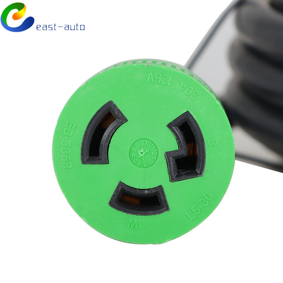 30 Amp 10 Ft 3 Prong Generator Extension Cord Power Cable 10 3 Adapter ...