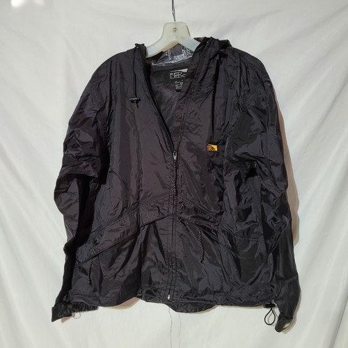 SMALL Unisex RED LEDGE Thunderlight Jacket - Black Nylon Rain Jacket ...