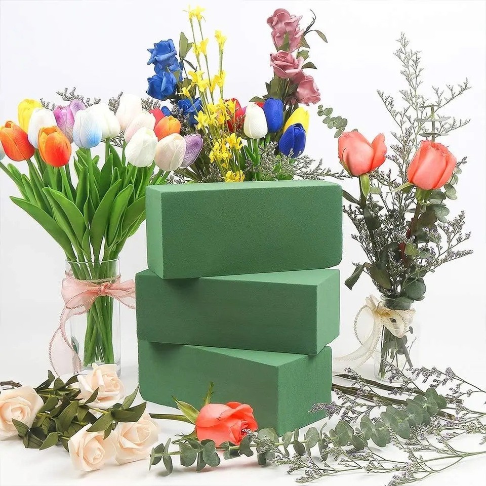 Premium Wet Florist Foam Bricks Floral Flower Fresh Display Arrangement ...