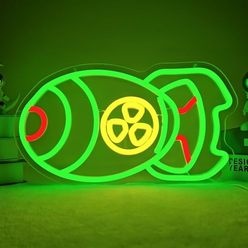 Neon Sign Nuke Neon Lights Nuclear Strike LED Signs for Bedroom Nuclear ...