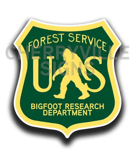 US Forest Service Bigfoot Department Sticker Decal Sasquatch Tumbler ...