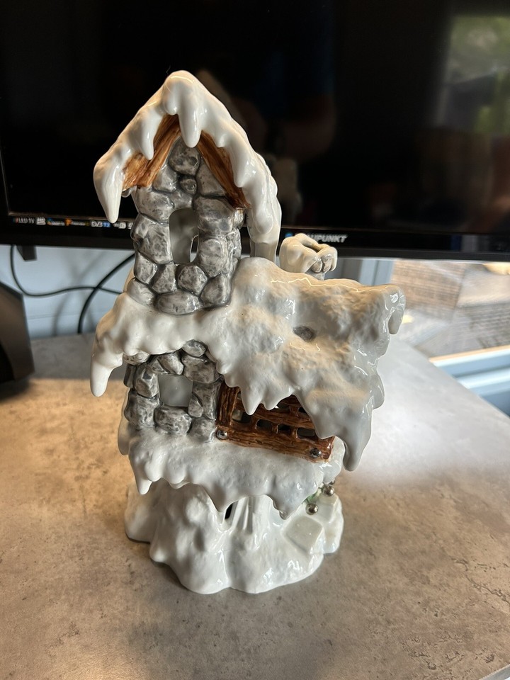 2003 Dorr Eddy North Pole Tea Light Christmas Ceramic Ornament | eBay