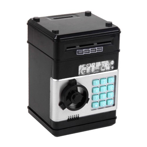 Automatic Electronic Piggy Bank Cash Coin ATM Password Money Safe ...