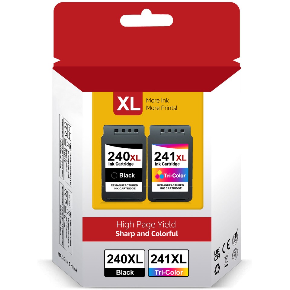 PG 240XL CL 241XL Ink Cartridges for Canon PIXMA MG and MX Series ...