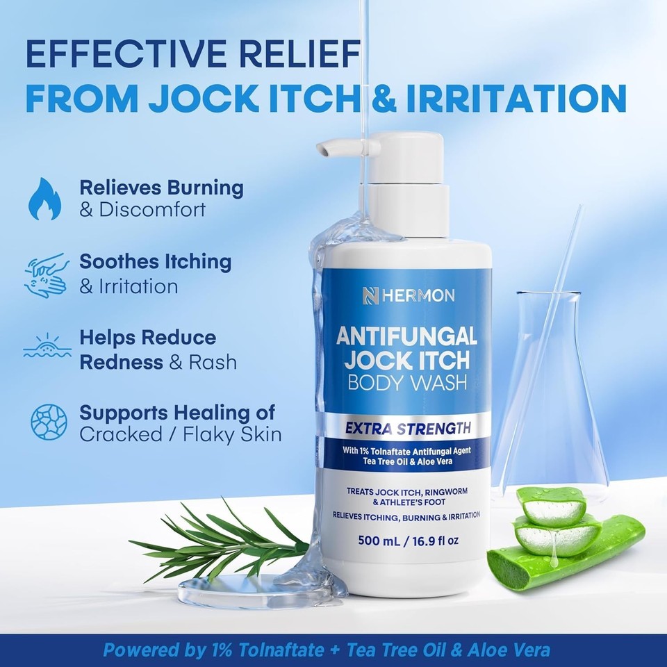 Antifungal Body Wash for Jock Itch: Tea Tree oil Body Wash for Jock ...