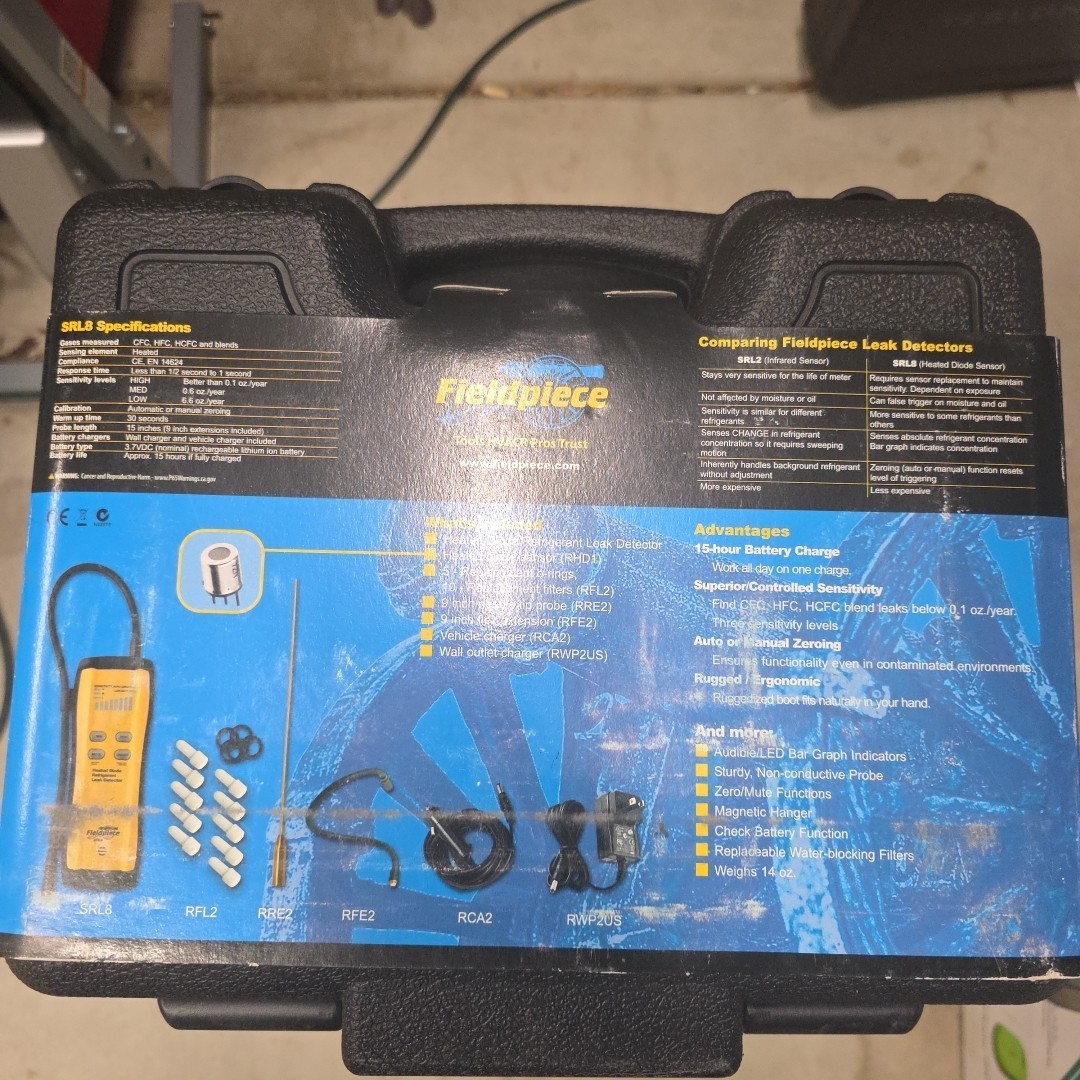 Fieldpiece SRL8 Heated Diode Refrigerant Leak Detector | Compra online ...