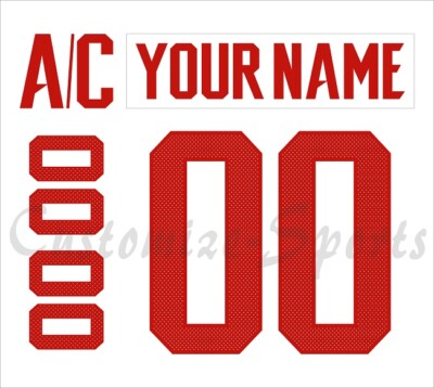WCH Team Canada Customized Number Kit for 2016 White Uniform | eBay