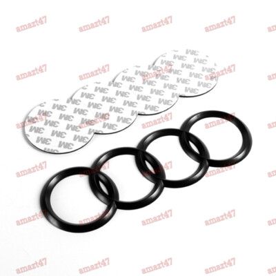 215mm x 70mm For Audi Rear Rings A8 S8 Q7 Emblem Boot Sticker Badge ...