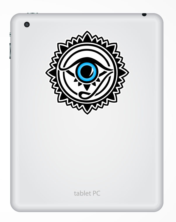 2 x 10cm All Seeing Eye Vinyl Decal Sticker Car Bike Laptop Tablet ...