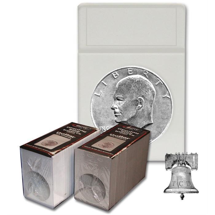 5 BCW Silver Dollar 38.1mm Display Slab Case Coin Holder Storage Slabs ...