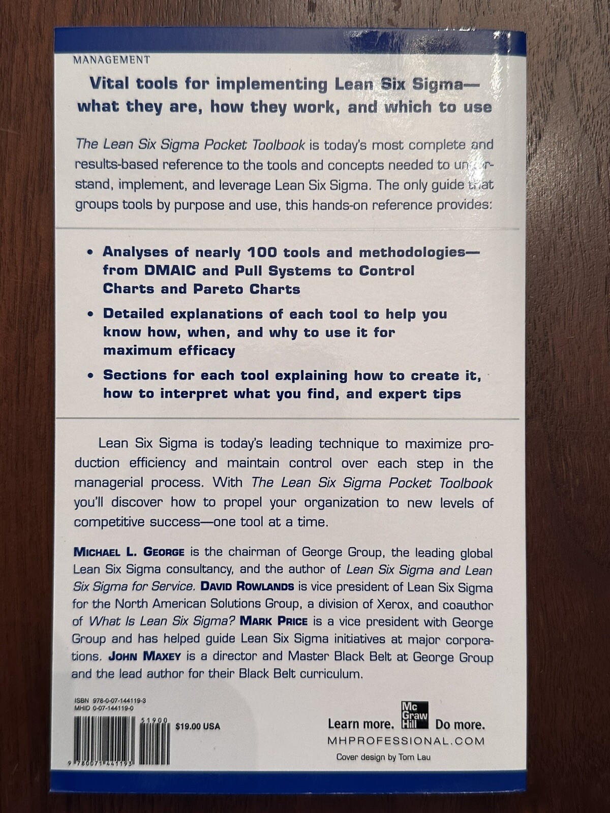 The Lean Six Sigma Pocket Toolbook: A Quick Reference Guide To Nearly ...