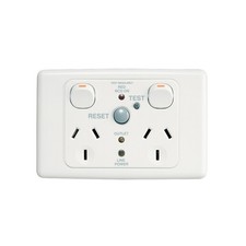 Clipsal SL2025 Eclipse White Double Switched PowerPoint Socket Outlet ...