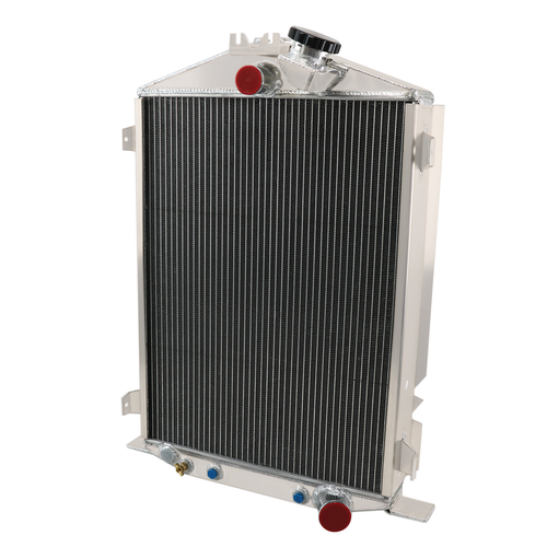 3 ROW ALUMINUM Radiator For 1932 FORD HI BOY STREET ROD GM/CHEVY V8 ...