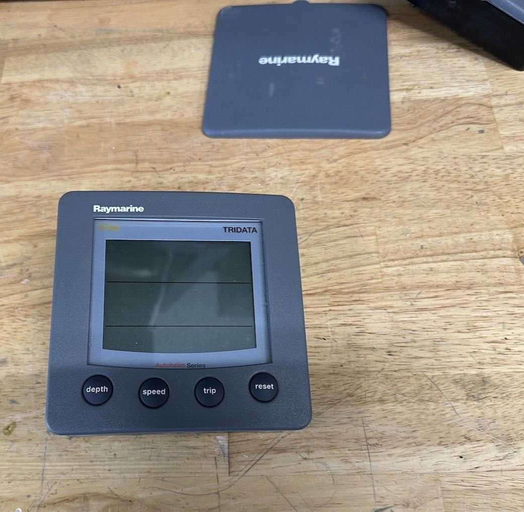 Raymarine St60 Tridata Depth Speed Display A22004 Raytheon Autohelm for ...