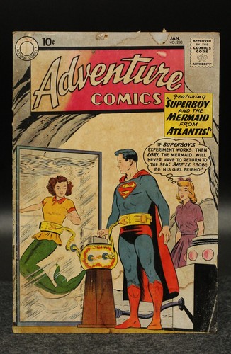 Adventure Comics (1938) #280 1st Meeting Superboy & Lori Lemaris ...