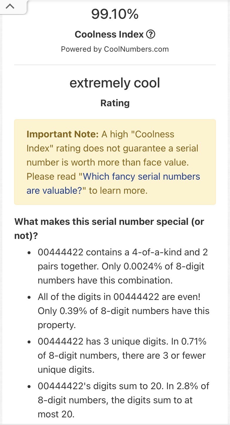 2017 $5 FIVE DOLLAR STAR BILL NOTE RARE TRINARY 00444422* Extremely ...