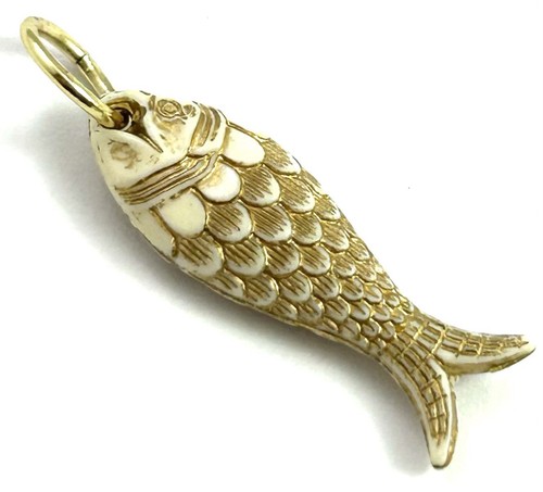 Fish Charm Necklace Pendant Sardine Jewelry For Women Fishing Plastic ...