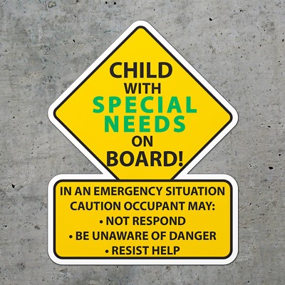 Special Needs Awareness Alert First Responders Decal Sticker. Die Cut ...