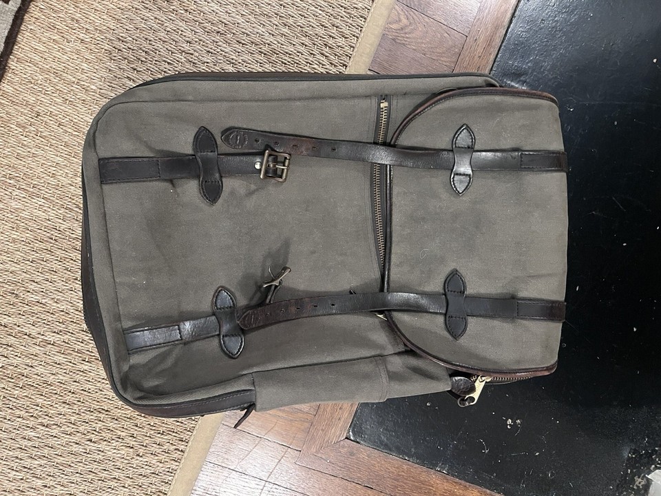 Filson Rugged Twill Rolling Carry-On & Brief Case Otter Green | eBay