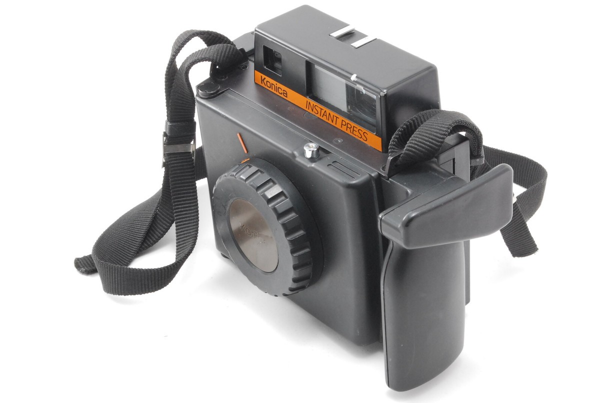 EXC+5】 Konica Instant Press Film Camera 110mm f4 Lens Copal EXC+5】 Konica Instant Press Film Camera 110mm f4 Lens Copal