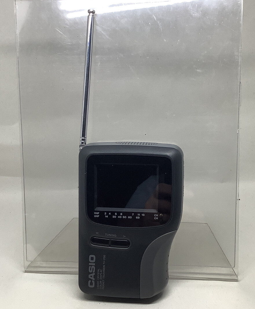 Casio LCD Color Display Pocket TV-1750 Analog Reception External ...