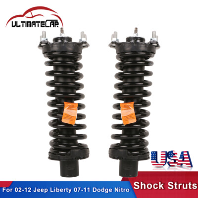 Set 2 Front Struts Shocks Absorbers For 02-12 Jeep Liberty 07-11 Dodge ...