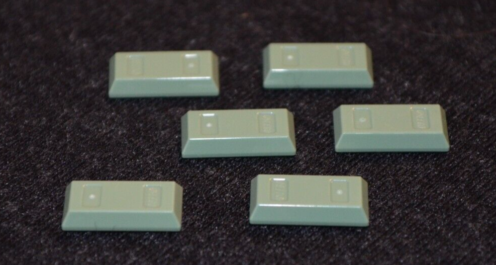 (6) 1x2 Sand Green INGOT BAR Tile Bricks ~ New Lego Parts ~ | eBay