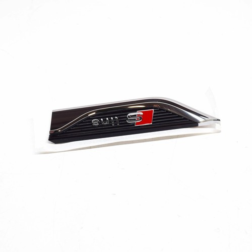 NEW AUDI A5 CABRIO 8W6 S-LINE FRONT LEFT WING BADGE LOGO 8W6853601BPUZ ...