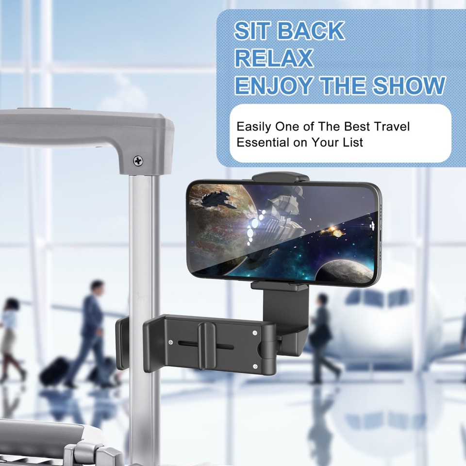 Universal Travel Phone Holder For Airplane, Luggage Handle, Desktop ...
