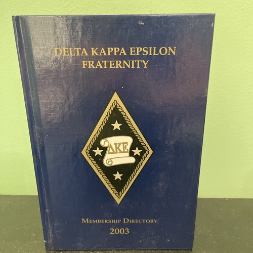 Delta Kappa Epsilon Fraternity 2003 Membership Directory Hardcover | eBay