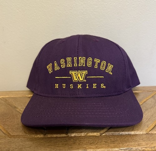 VTG University Of Washington Hat Cap Snapback Mens Purple UW Huskies ...