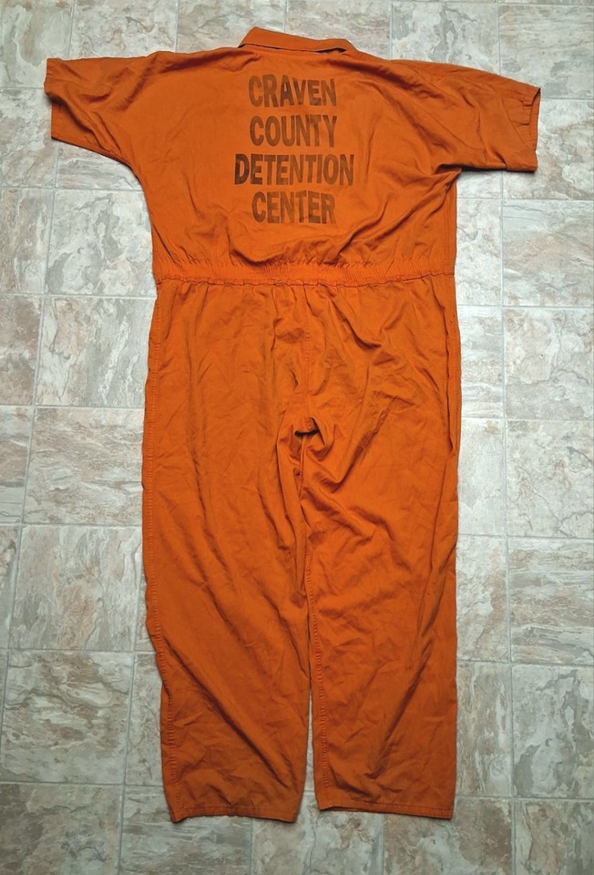 Bob Barker Charm-tex Large Jumpsuit Jail Inmate Prison Dentention Center | eBay