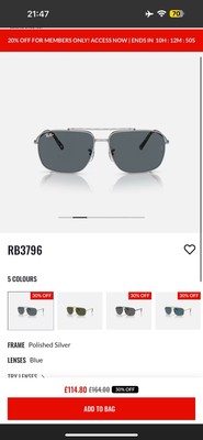 RayBan Ray-Ban RB3796 Size 59 Sunglasses Lenses Anti Reflective Non ...
