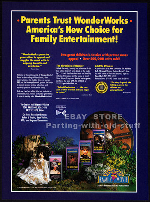 PBS: WONDERWORKS Family__Original 1992 Trade print AD promo_Chronicles ...