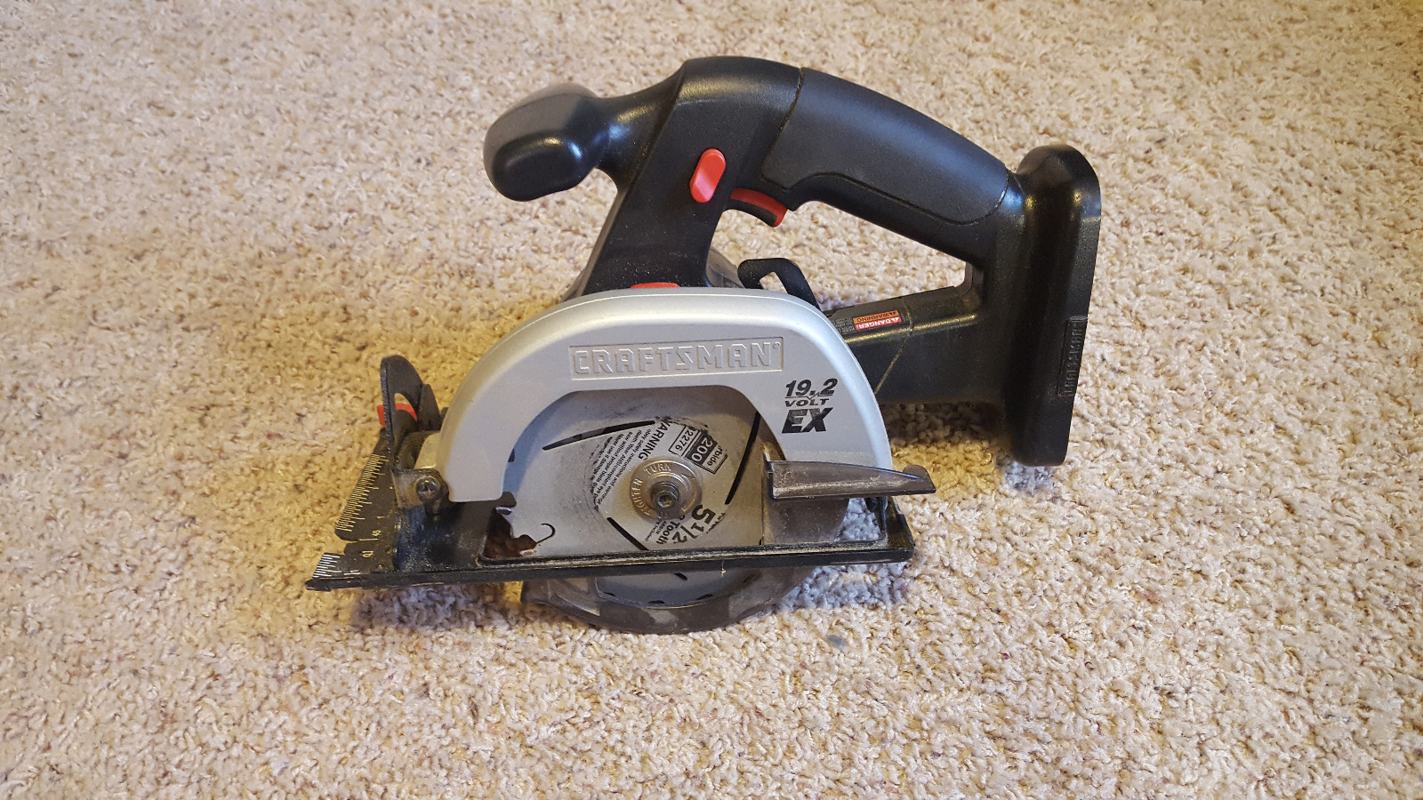 Craftsman (315.114260) 19.2V 5 1/2" Cordless Circular Trim Saw No ...