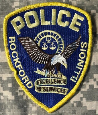 Patch NEW Rockford Illinois Police Shoulder Jacket Authentic | eBay