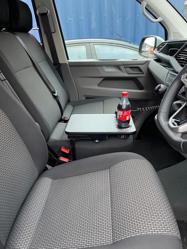 VW Transporter Console Table with Cupholders for Double Passenger Seats ...