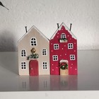 Mini Christmas Wooden Houses. Handmade Winter Houses. | eBay