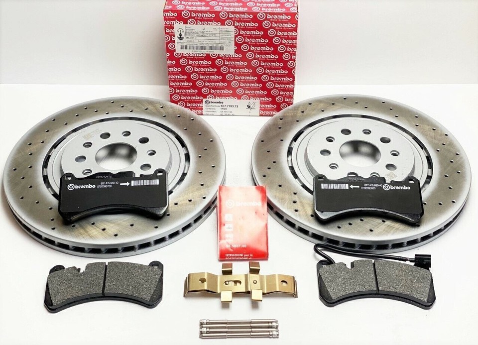 Maserati Ghibli SQ4 & Quattroporte Front Brake Pads & Rotors - Genuine ...