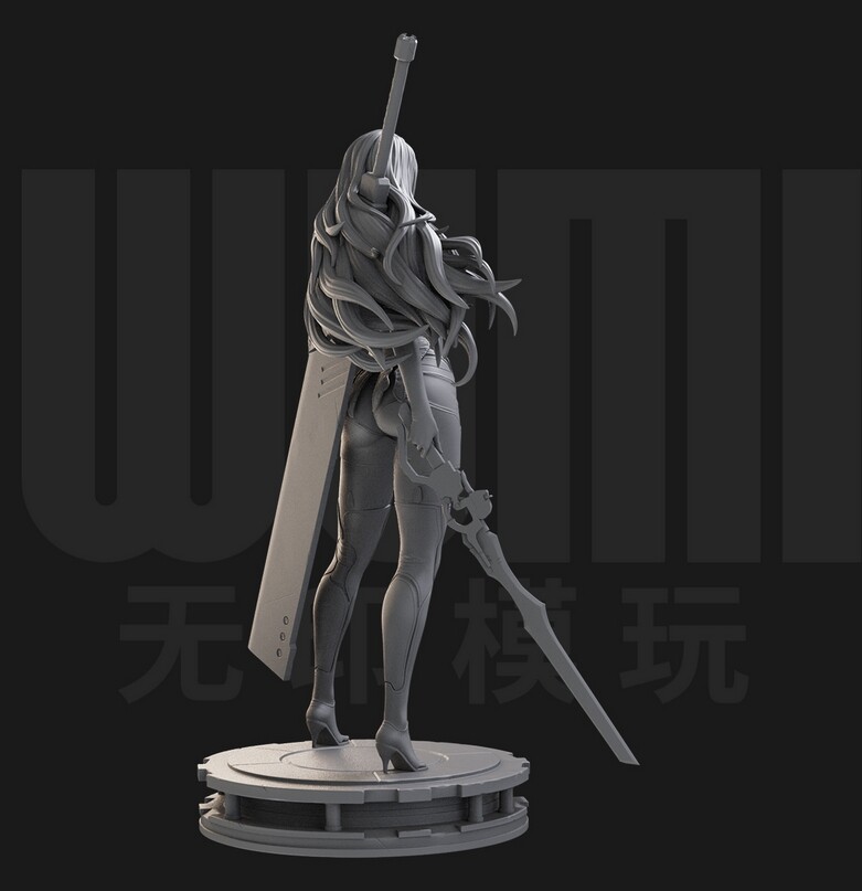 A2 Robot Beauty Unpainted 3D Printing Gk Resin Kit Figurine 2.7" 3.7 ...