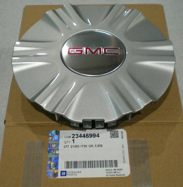 GMC Center Caps Hubcaps Terrain 23446994 18" 6 Spoke OEM Wheel Set for ...