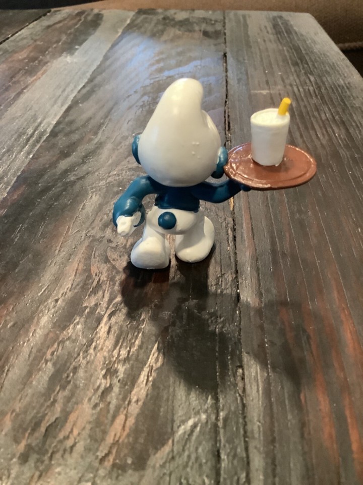 Vintage 1983 Smurfs Waiter Smurf 20162 PVC Figure Schleich Peyo-S | eBay
