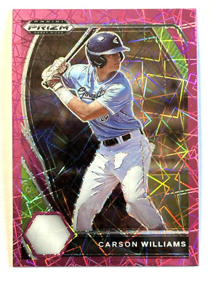 2021 Panini Prizm Draft Picks Carson Williams Pink Velocity Prizm # ...