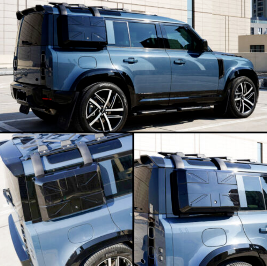 Glossy Black Exterior Side Mounted Gear Box Carrier Fit For Defender ...