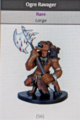 D&D miniatures Dragoneye OGRE RAVAGER #56 w/stat card NIB | eBay