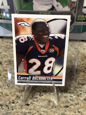 2010 Panini Sticker Football #221 Correll BuckHalter Denver Broncos NFL ...