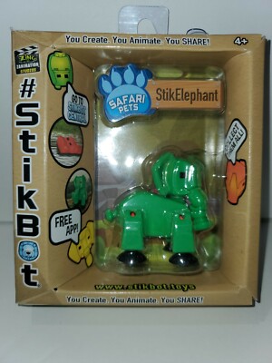 Stikbot Safari Pets Animals Elephant Green free APP Create your ...